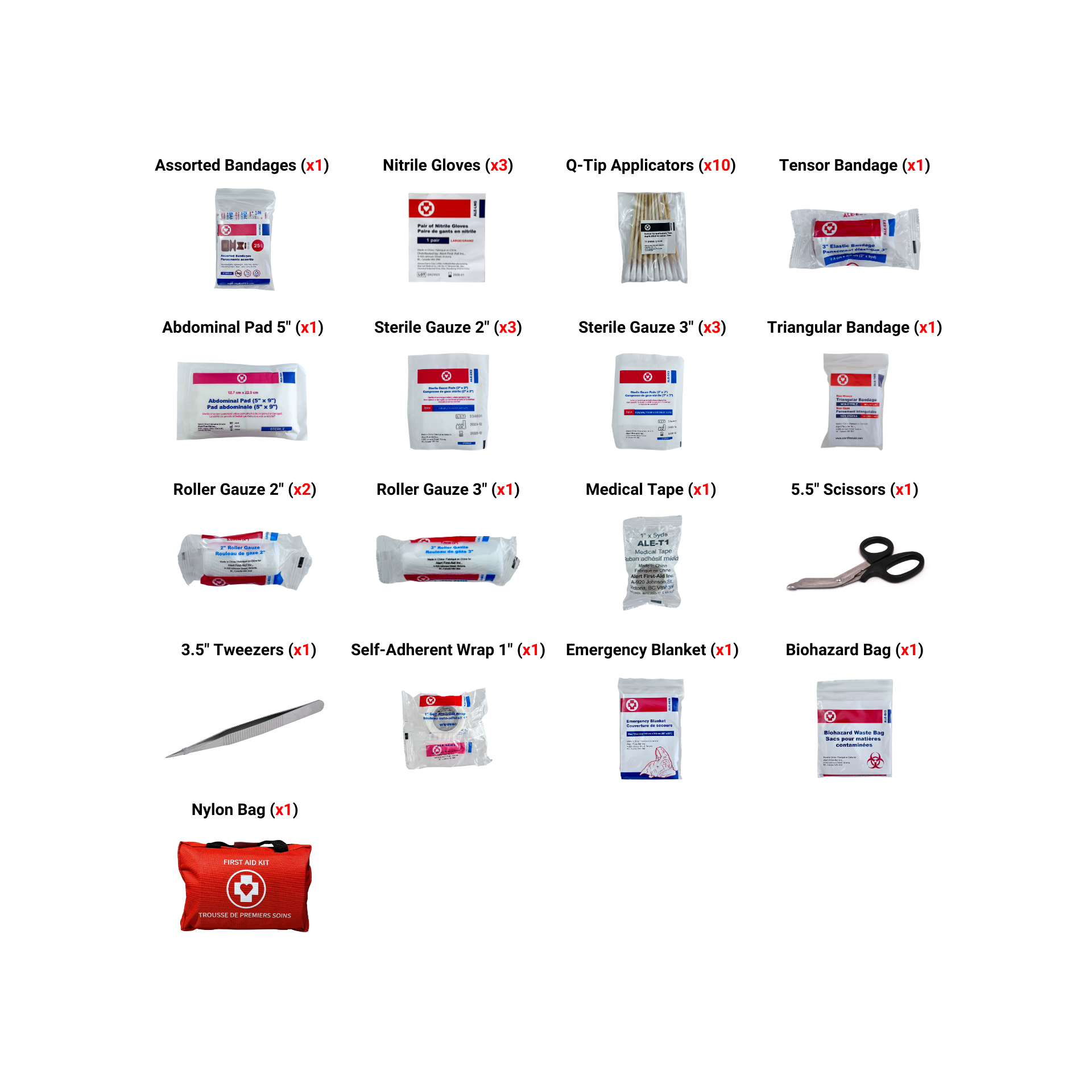 Emergency First-Aid Kit - Alert First Aid Inc Training & Supplies