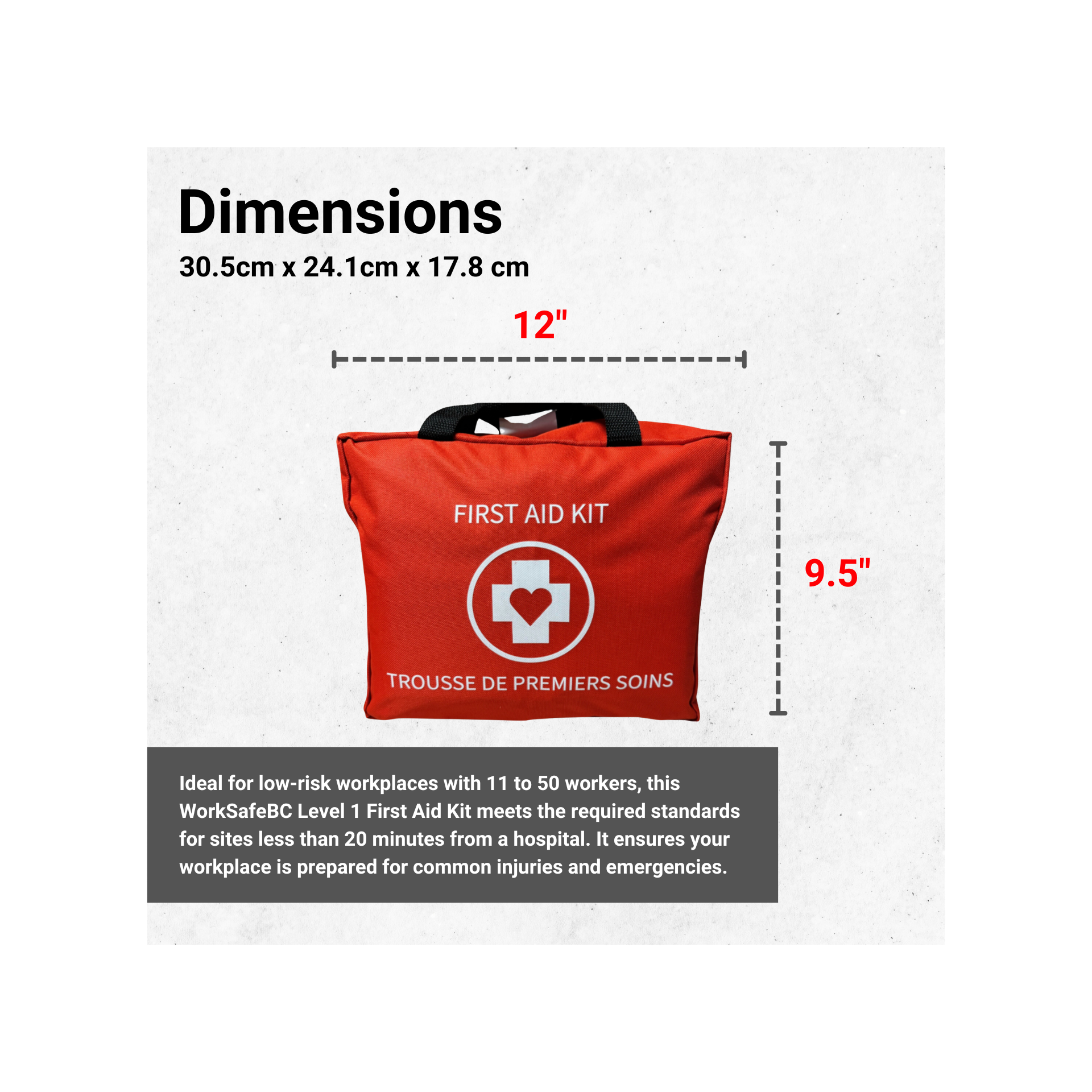 WorkSafeBC Level 1 First Aid Kit | Alert First Aid