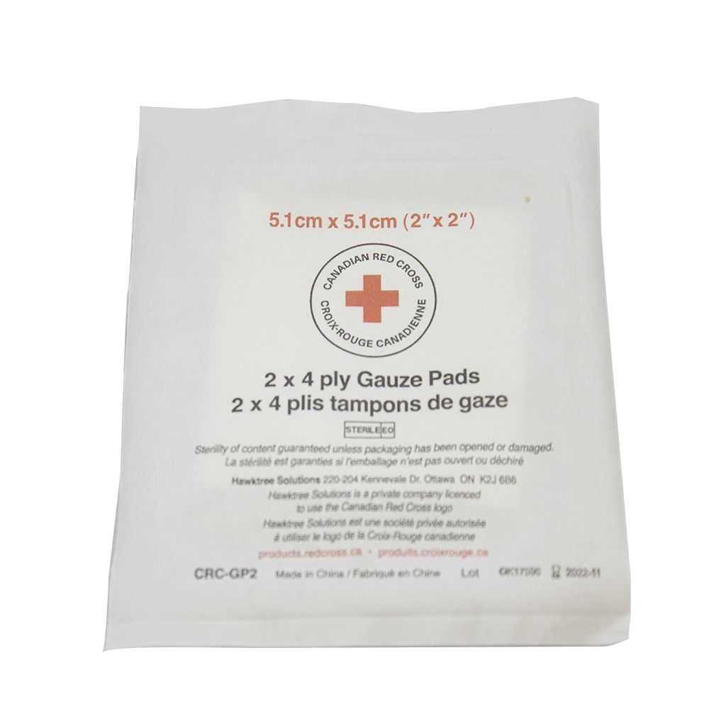 2x2 Sterile gauze (bag-of-25) - Vancouver | First Aid Supplies